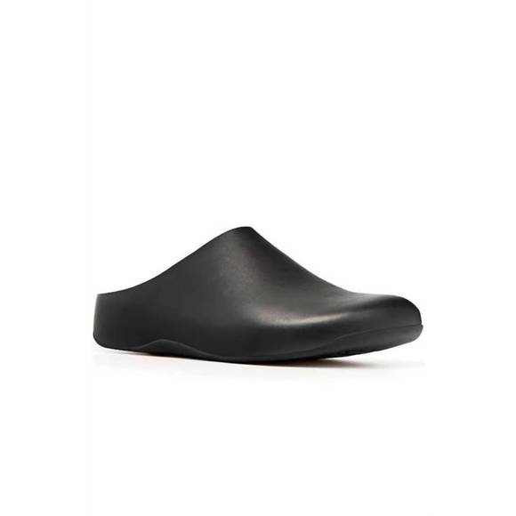 Fitflop | Shoes | New Fitflop Shuv Leather Mule Clog In Black | Poshmark